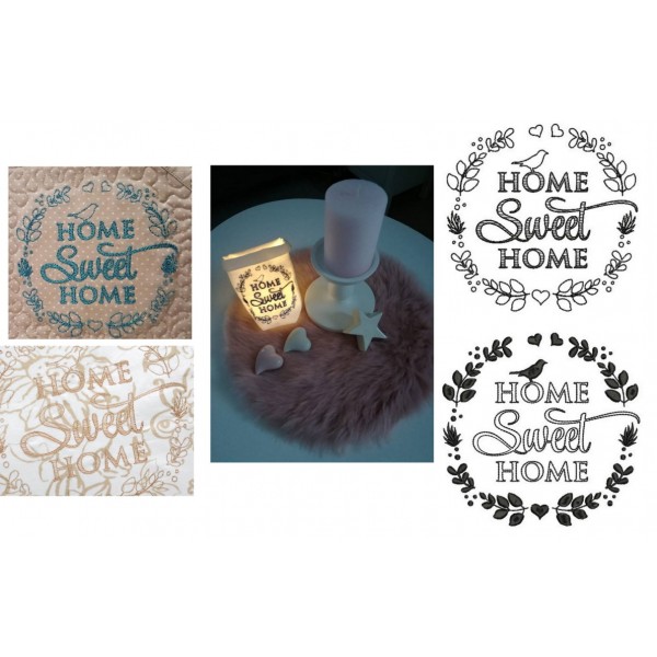 Stickdatei - Home Sweet Home - Lollipops for Breakfast
