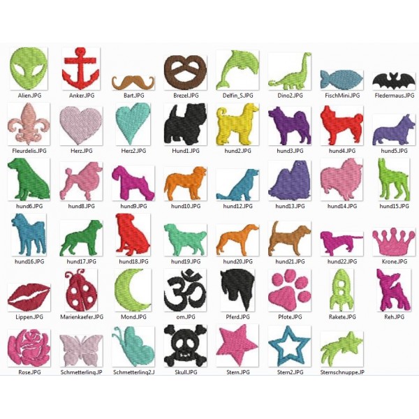 Stickserie - Mini Motive für Gurtbänder o.Ä. - Lollipops for Breakfast