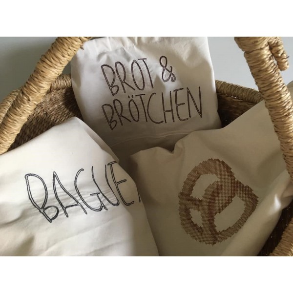 Stickdatei - Brot Liebe - Brezel Kreuzstich - Lollipops for Breakfast