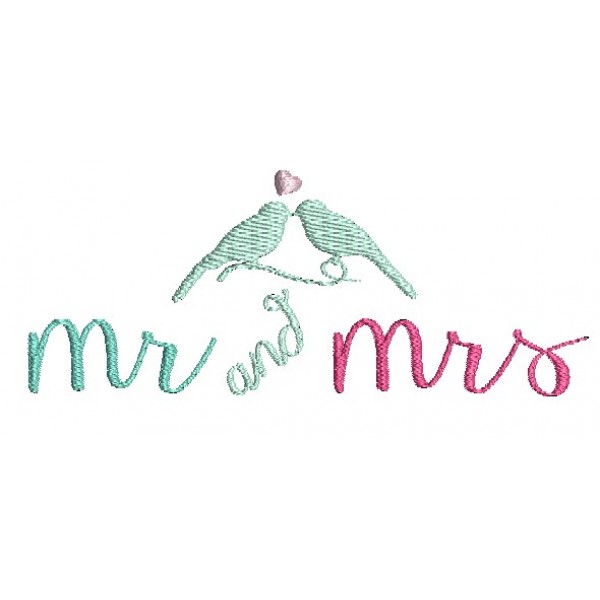 Stickdatei - Mr. & Mrs. Birdie - Lollipops for Breakfast