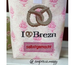 Stickdatei - Brot Liebe - Brezel Kreuzstich - Lollipops for Breakfast